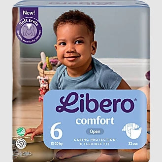 Libero Comfort 6 (13-20 kg) Open diaper 32 st– nordselection