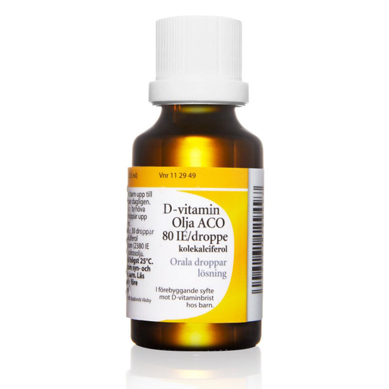 ACO D-vitamin Olja droppar 25 ml– nordselection