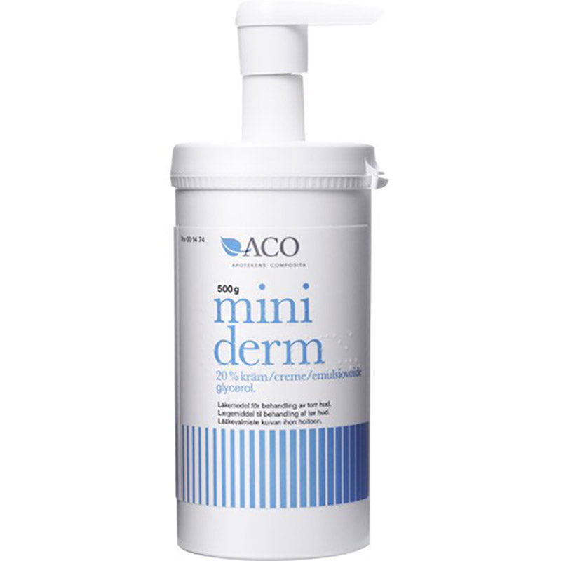 Miniderm, kräm 20% (med pump) 500 g– nordselection