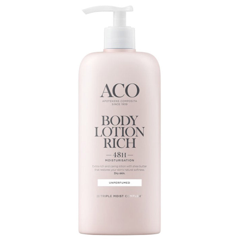 ACO Body Lotion Rich oparfymerad 400 ml– nordselection